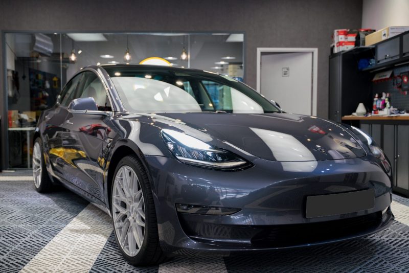 Tesla Model 3 Midnight Silver Metallic (Coating) - PPF 車漆保護膜 - IC Detail