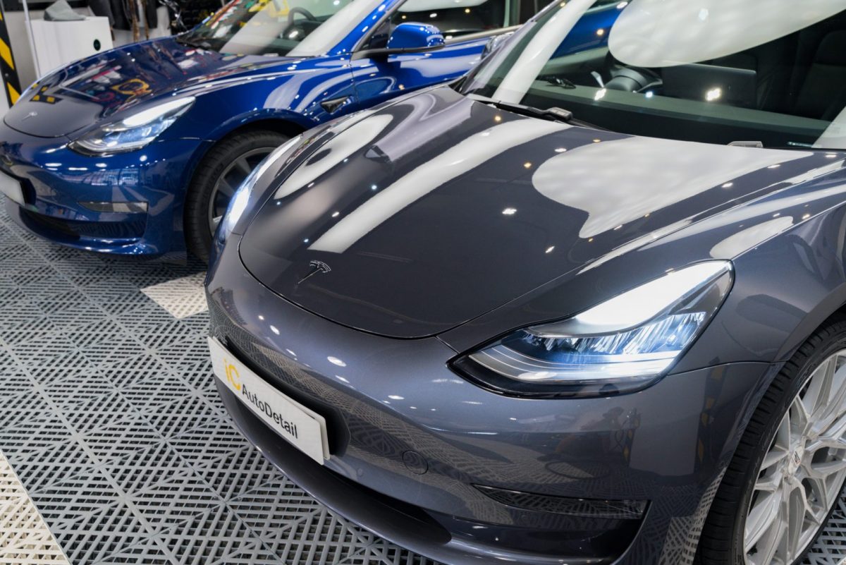 Tesla Model 3 Midnight Silver Metallic (Coating) - PPF 車漆保護膜 - IC Detail