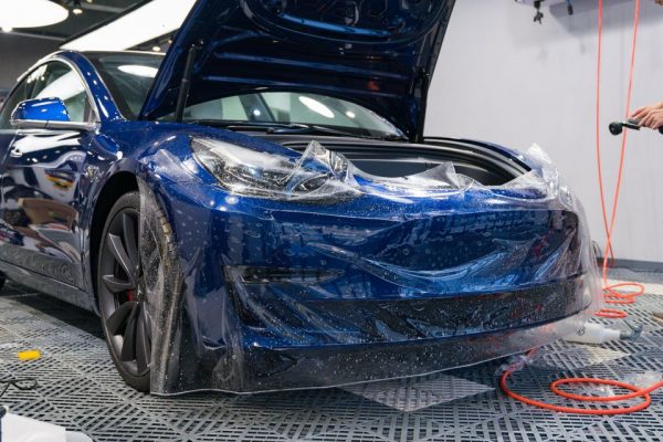 Tesla Model 3 Deep Blue Metallic - PPF 車漆保護膜 - IC Detail