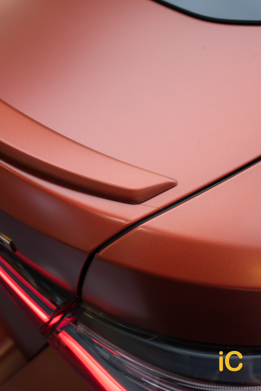 BMW i4 Sunset Orange (啞面PPF) - PPF 車漆保護膜 - IC Detail
