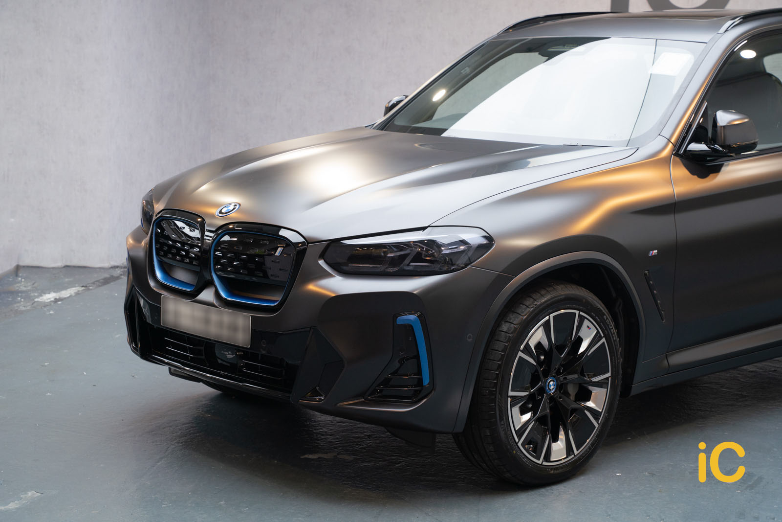 BMW iX3 Sophisto Grey (啞面PPF) - PPF 車漆保護膜 - IC Detail