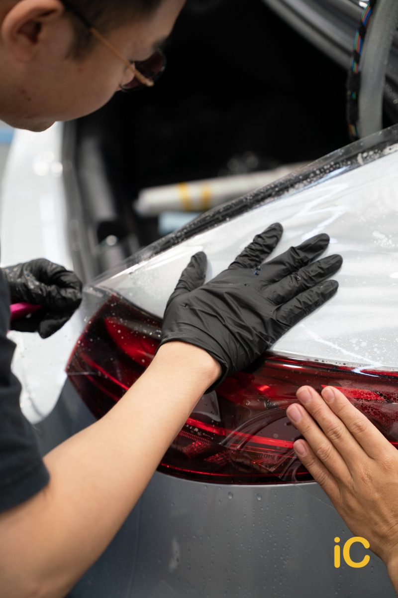 Mercedes-EQ EQE PPF 施工細節 - PPF 車漆保護膜 - IC Detail