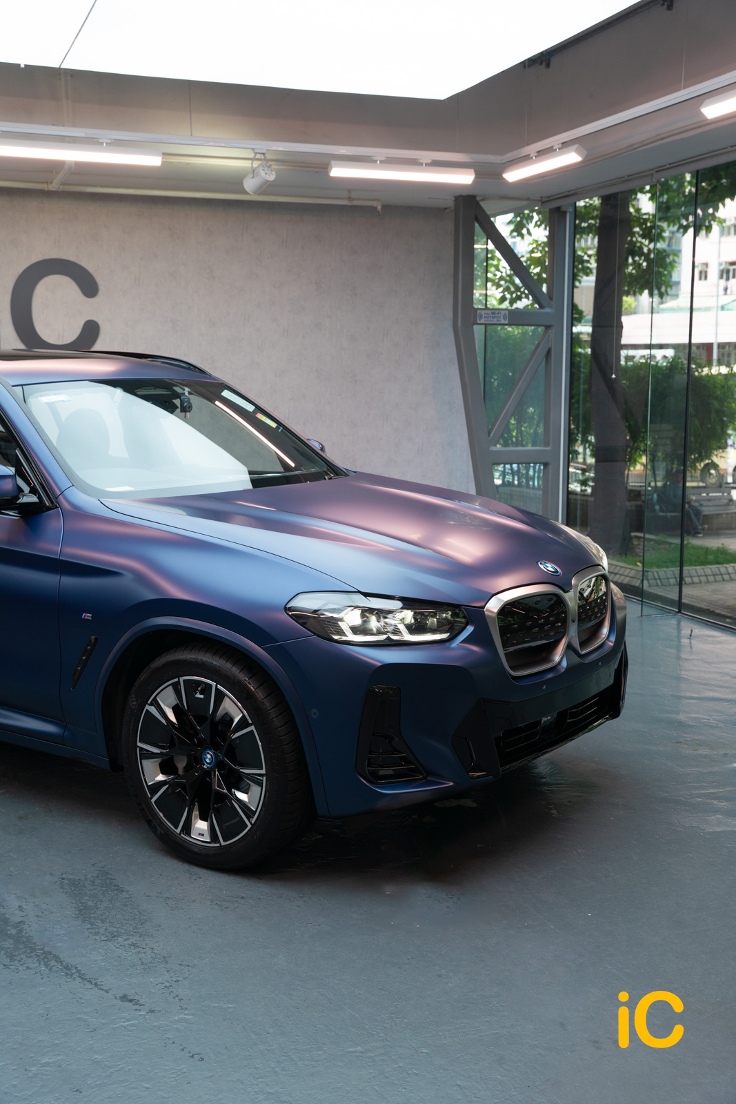 BMW iX3 Phytonic Blue (啞面PPF) - PPF 車漆保護膜 - IC Detail