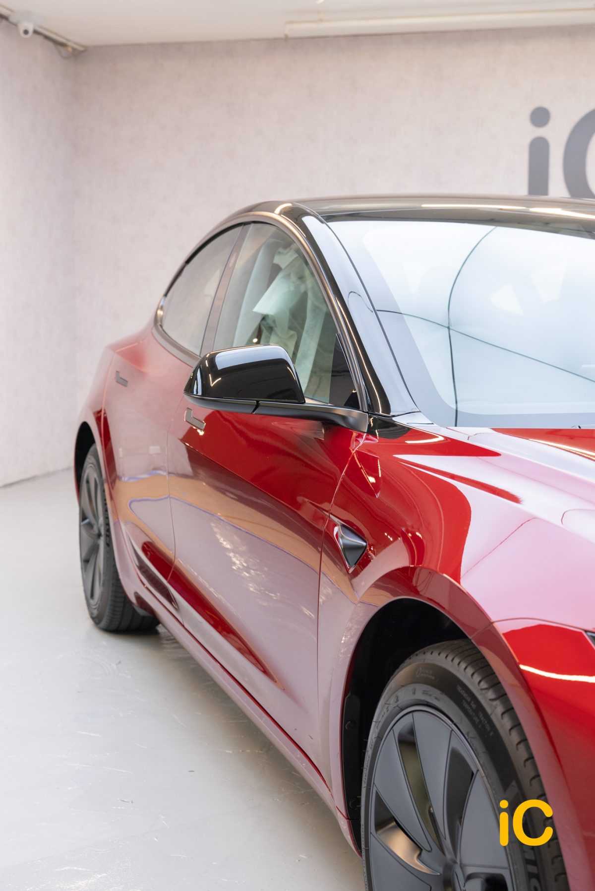 Tesla Model 3 Highland (Ultra Red x 2-Tone PPF) - PPF 車漆保護膜 - IC Detail