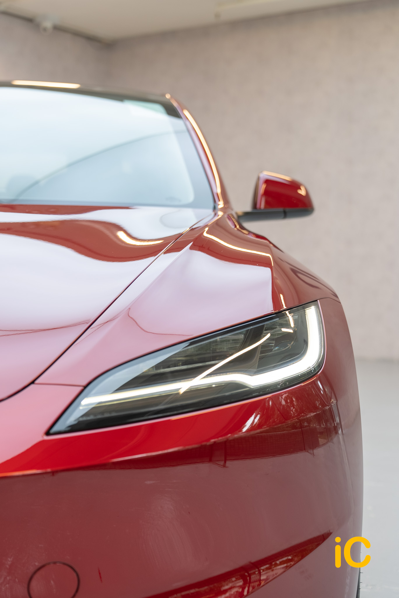 Tesla Model 3 Highland (Ultra Red) - PPF 車漆保護膜 - IC Detail