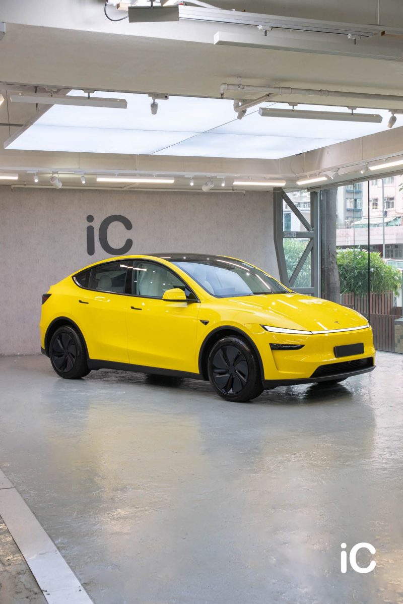 Tesla Model Y Juniper (Signal Yellow) - PPF 車漆保護膜 - IC Detail
