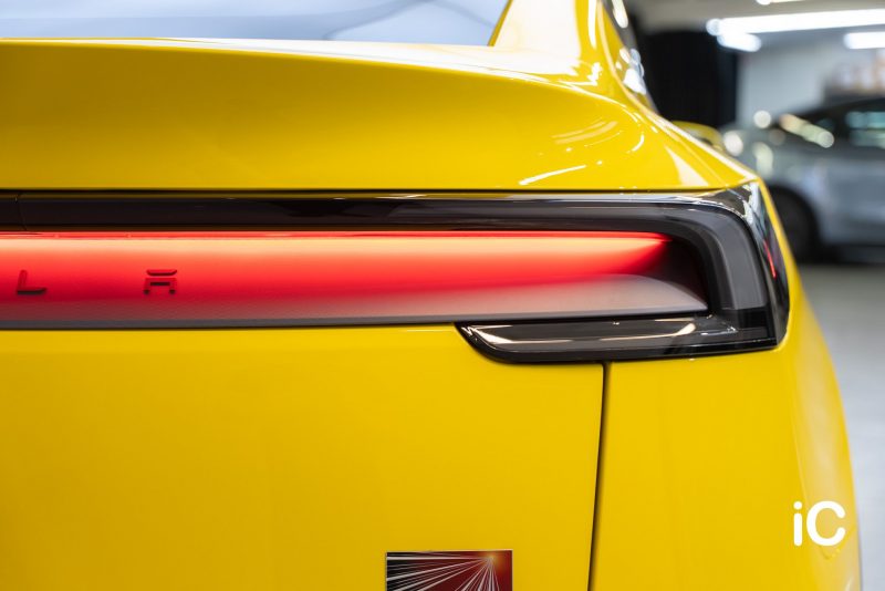 Tesla Model Y Juniper (Signal Yellow) - PPF 車漆保護膜 - IC Detail