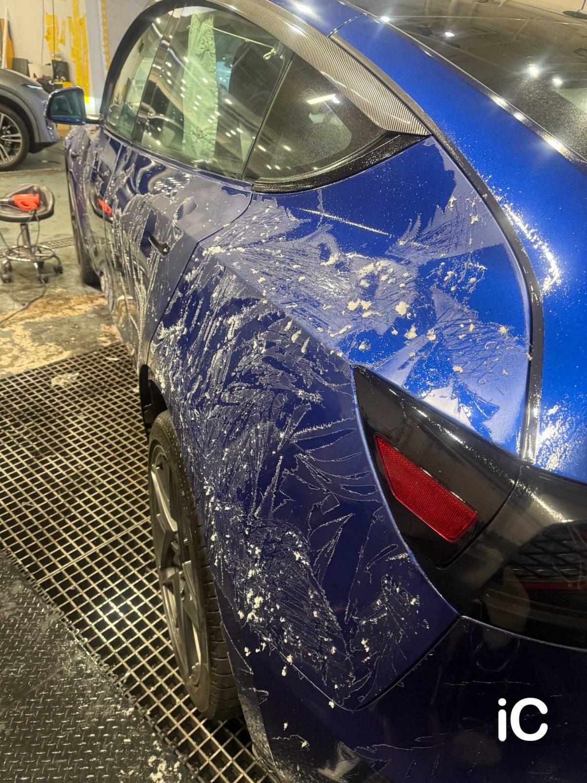 Tesla Model Y (Dynamic Pink) - PPF 車漆保護膜 - IC Detail
